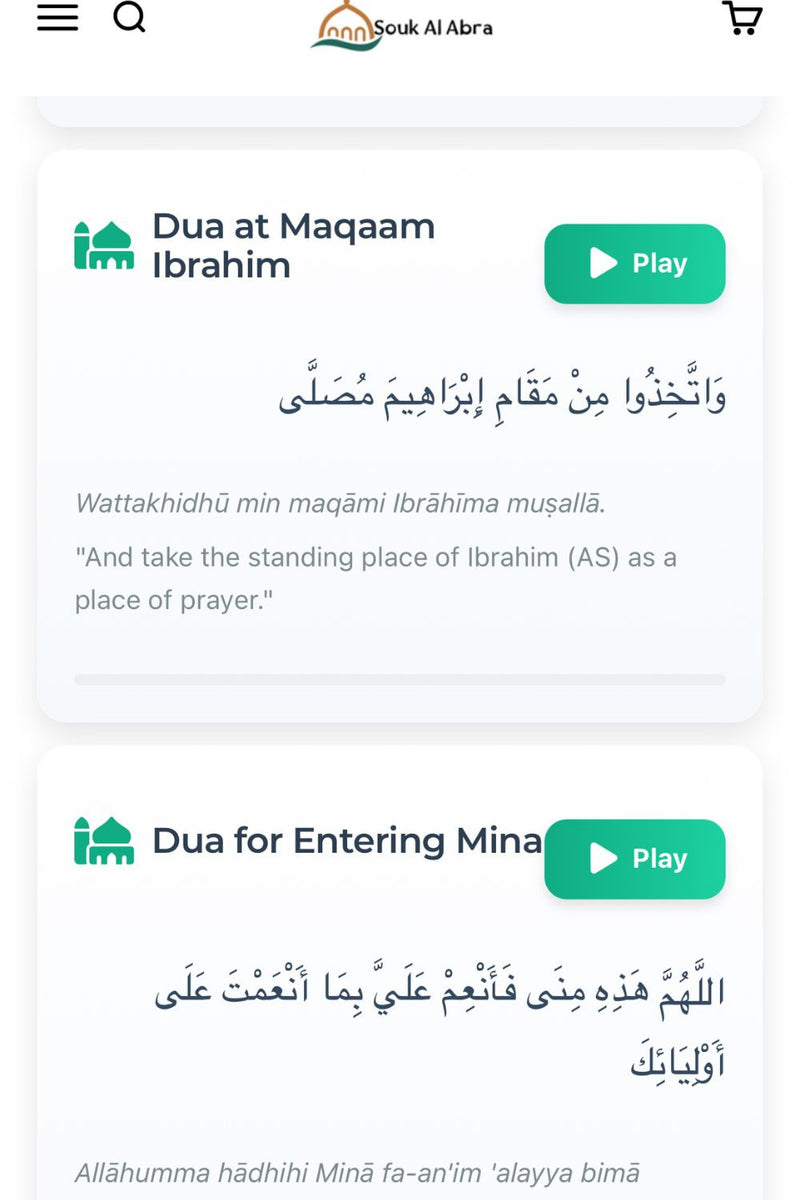 Hajj and Umrah Dua Booklet Printable PDF – With Arabic Audio Recitatio